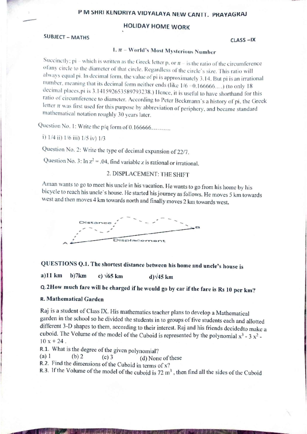 Maths HHW IX - Mathematics: Analysis and Approaches SL - Studocu