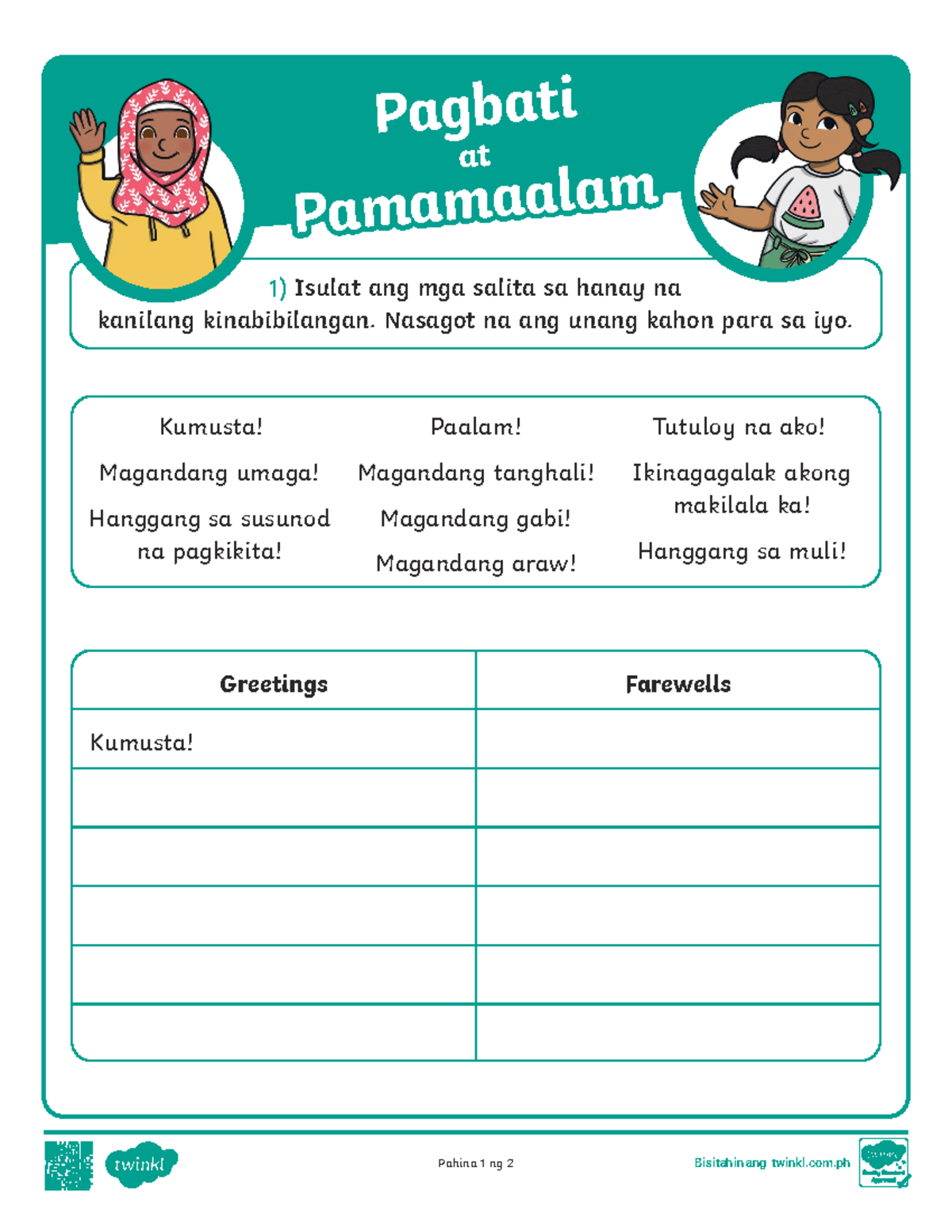 T-1697272622-karaniwang-pagbati-at-pamamaalam-sa-filipino ver 2 - 1 ...