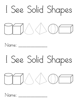 3D Shapes Book for kids - My 3D Shapes Book name ...