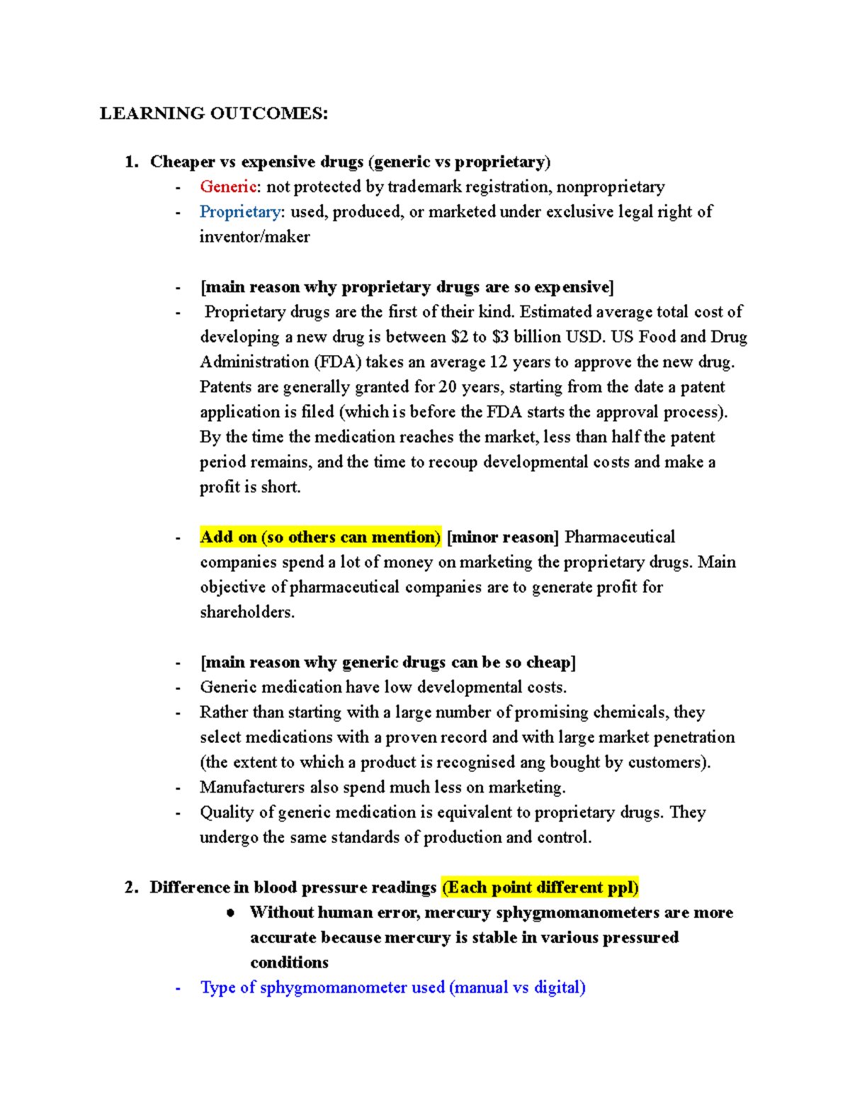 PBL 2-1 - problem based learning - LEARNING OUTCOMES: 1. Cheaper vs ...