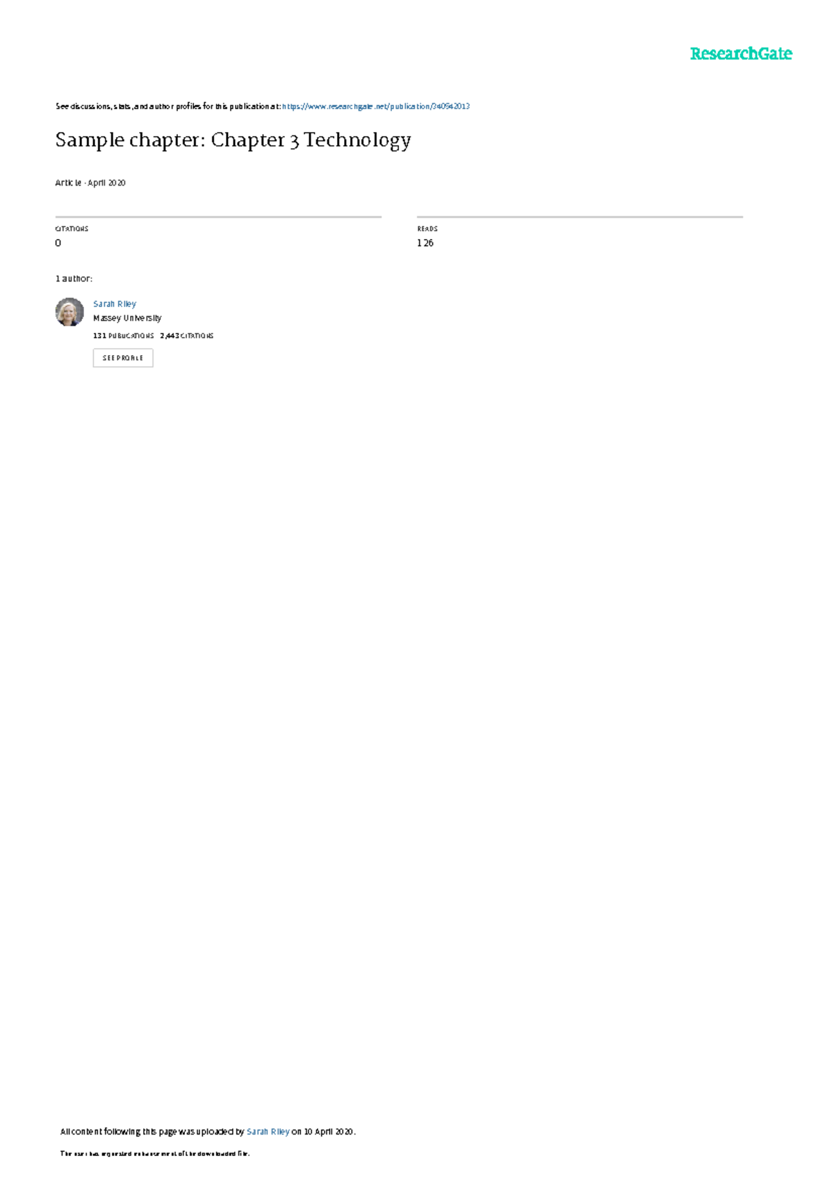 Chapter 3 - SAMPLE DOCUMENTS - See discussions, stats, and author ...