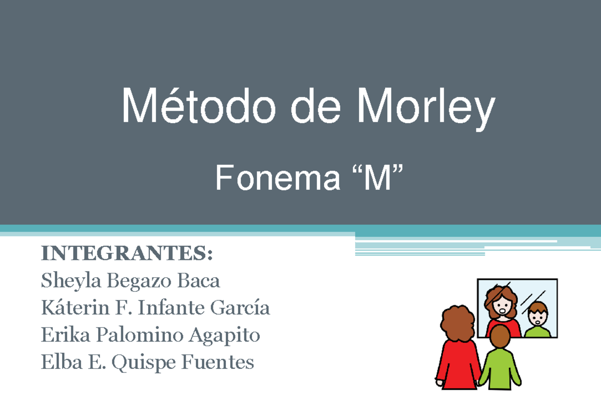 Método de Morley - Método de Morley Fonema “M” INTEGRANTES: Sheyla ...