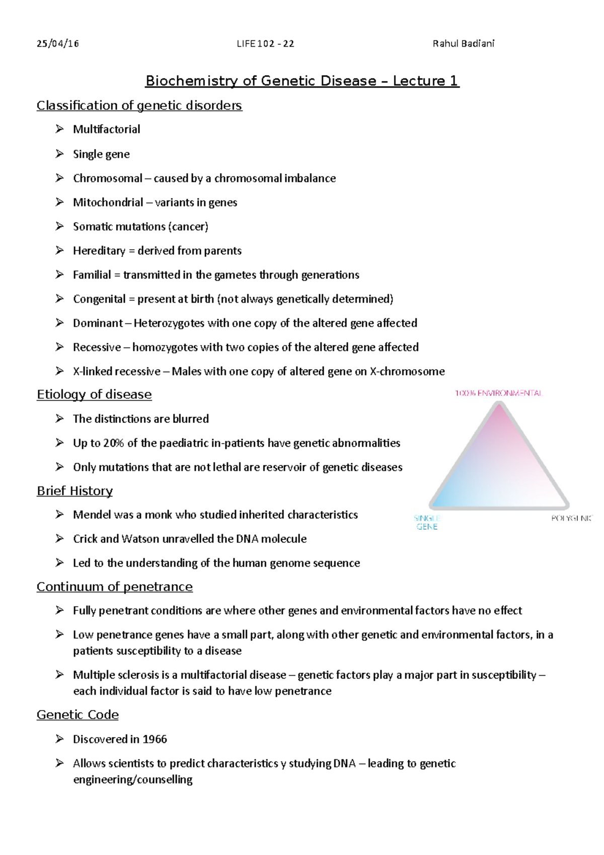 22 - Biochemistry of Genetic Disease - Biochemistry of Genetic Disease ...