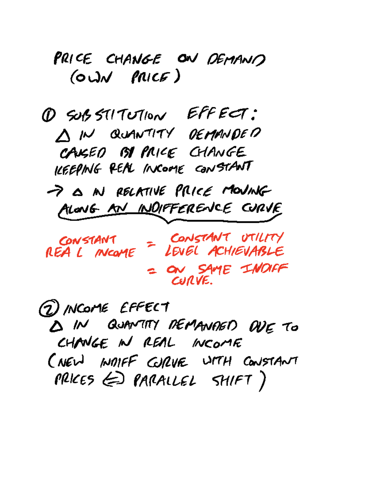 Lecture 2-2 1 Mar 2023 - PRICE CHANGE ON DEMAND OWN PRICE SUBSTITUTION ...