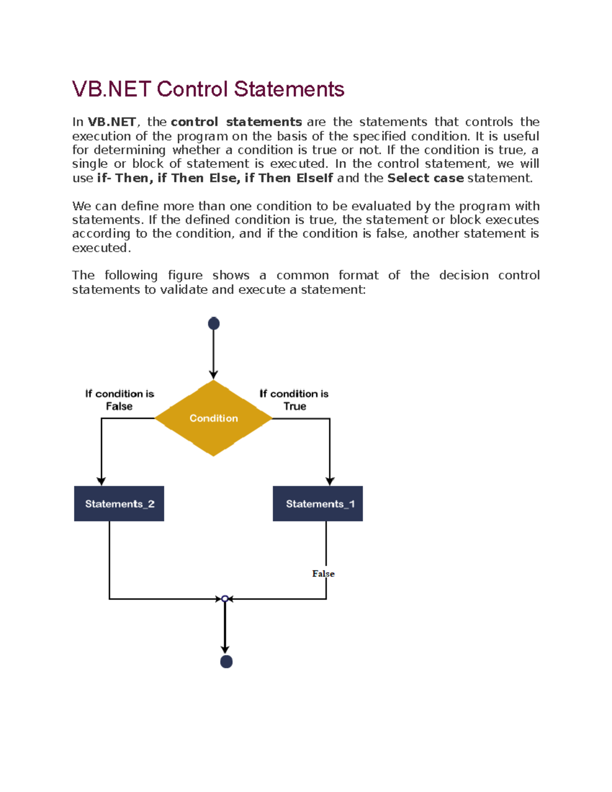 Control statements - database systems ADVANCED DATABASE MANAGEMENT SYSTEMS EXAM PREPARATION ...
