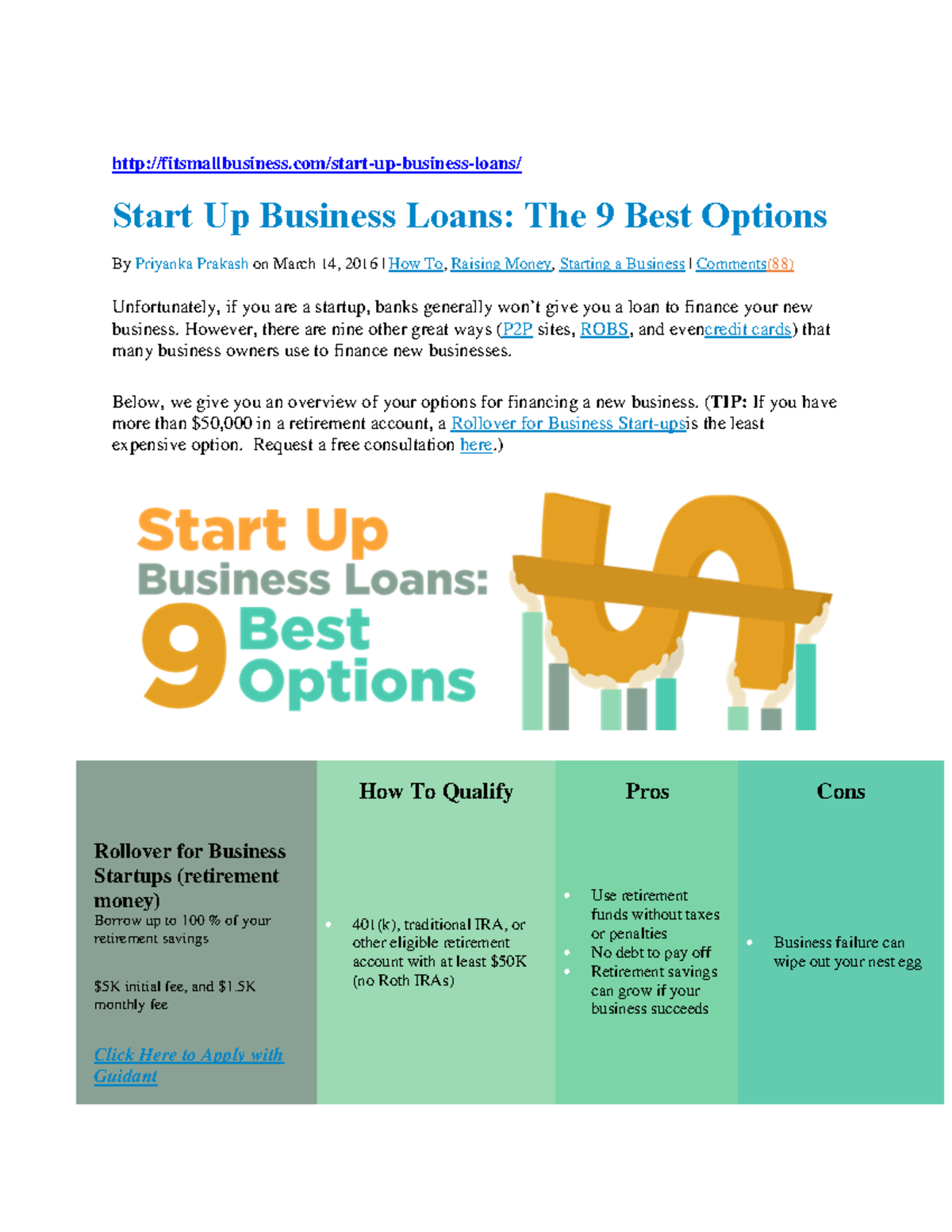Startup Business Loans - fitsmallbusiness/start-up-business-loans ...