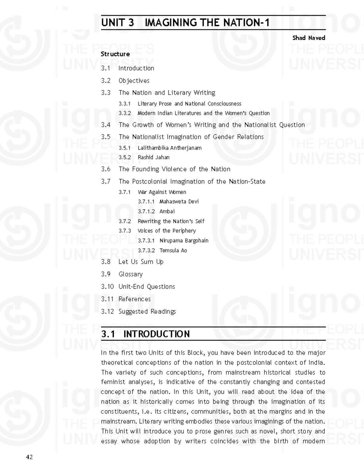 MWG 006 B1 U3 - Vbjkknnnn - Nation and Imagination UNIT 3 IMAGINING THE ...