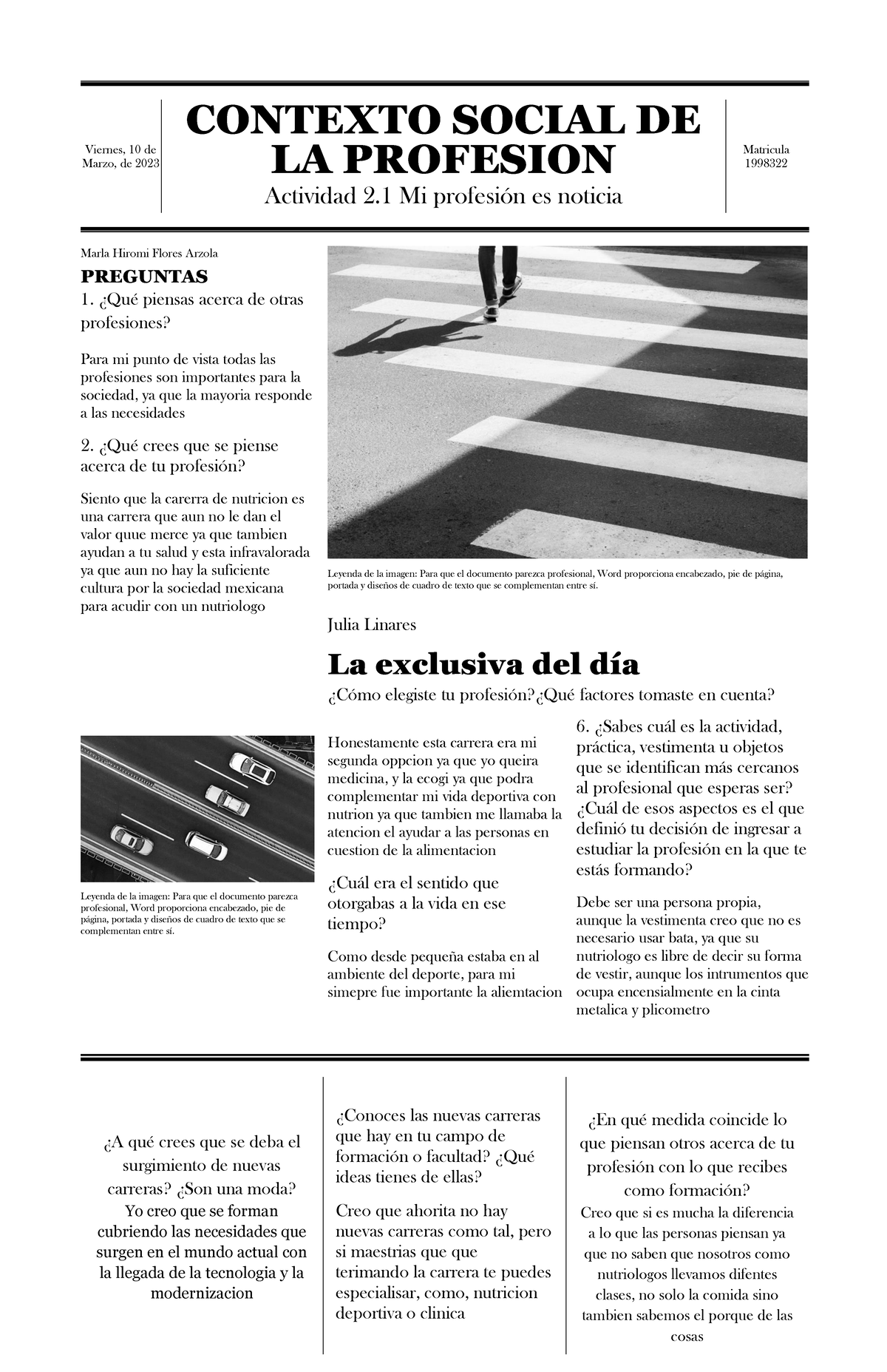 ACT 2.1 MHFA - TAREA - Viernes, 10 de Marzo, de 2023 CONTEXTO SOCIAL DE LA PROFESION Actividad 2 ...