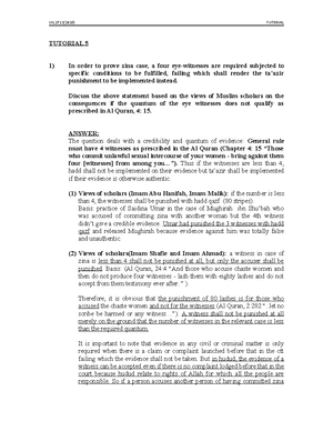 Tutorial 4 - TUTORIAL 4 QUESTION 1 Abu, aged 17 years old and Siti ...