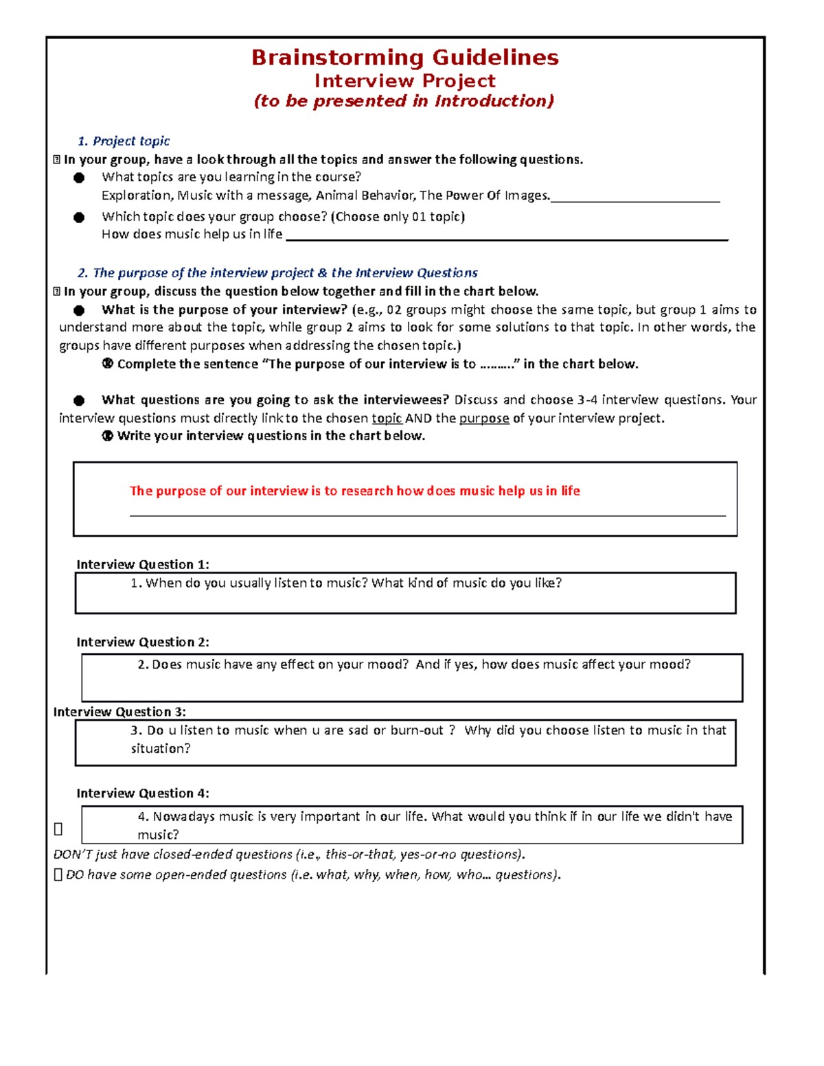 Project Brainstorm Guideline Châu Khải Huy - Brainstorming Guidelines ...