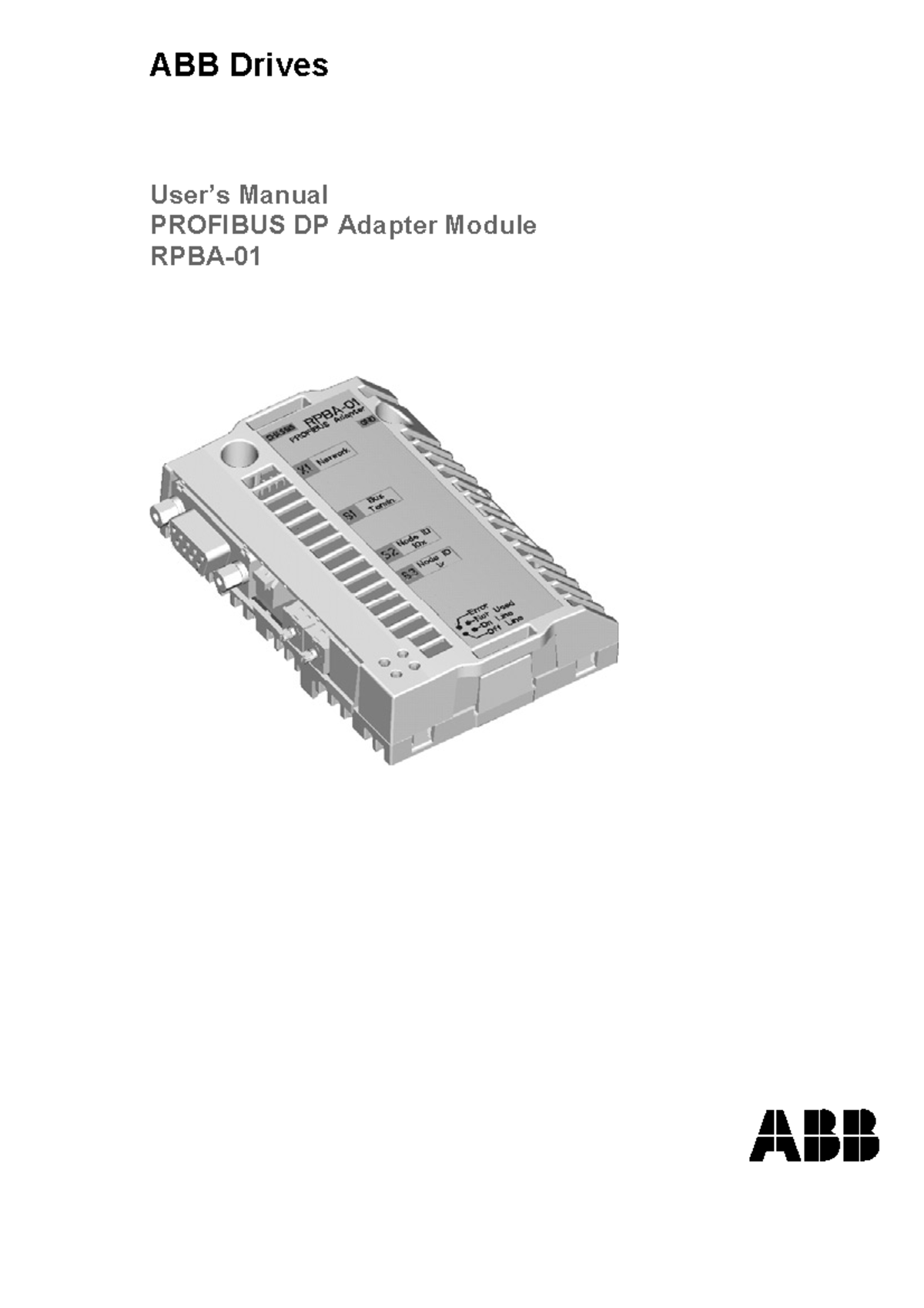 EN RPBA01 UM F A4 profibus de abb - ABB Drives Userís Manual PROFIBUS ...