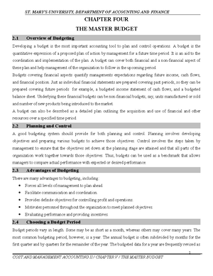 CMA 1 CH 6 Activity Based Costing (ABC) system - Chapter-6: Activity Based Costing (ABC) system ...