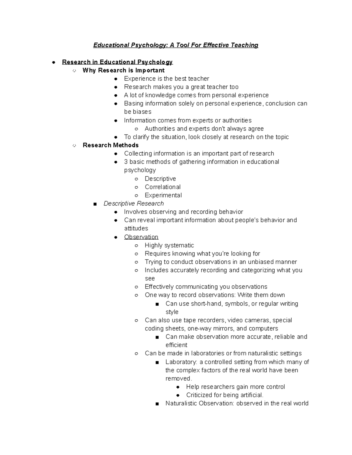 Chapter 1 P. 2 - Educational Psychology - Educational Psychology: A ...
