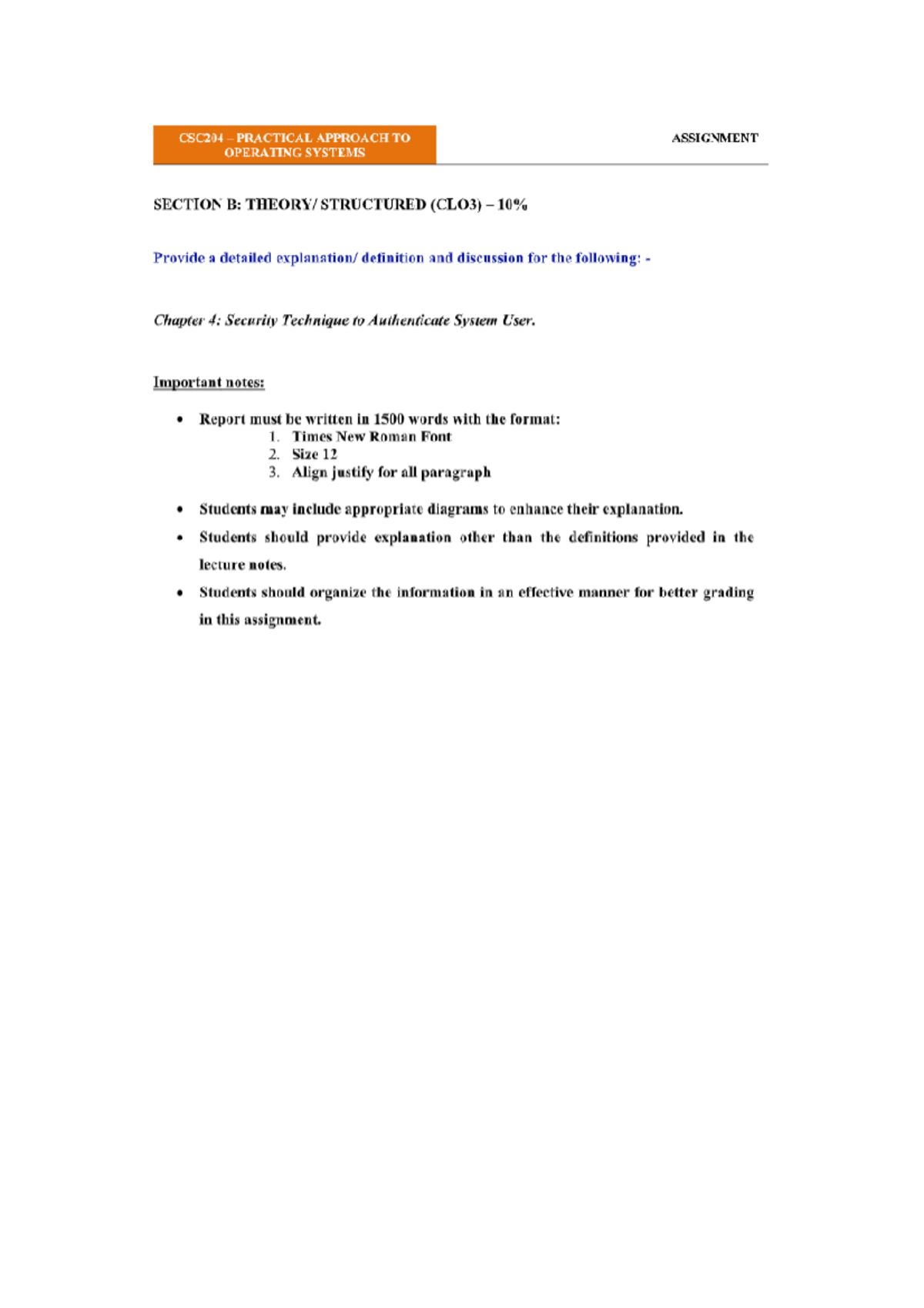 Ind assesment CSC204 - x - Third-party software is a programme produced by organizations other ...