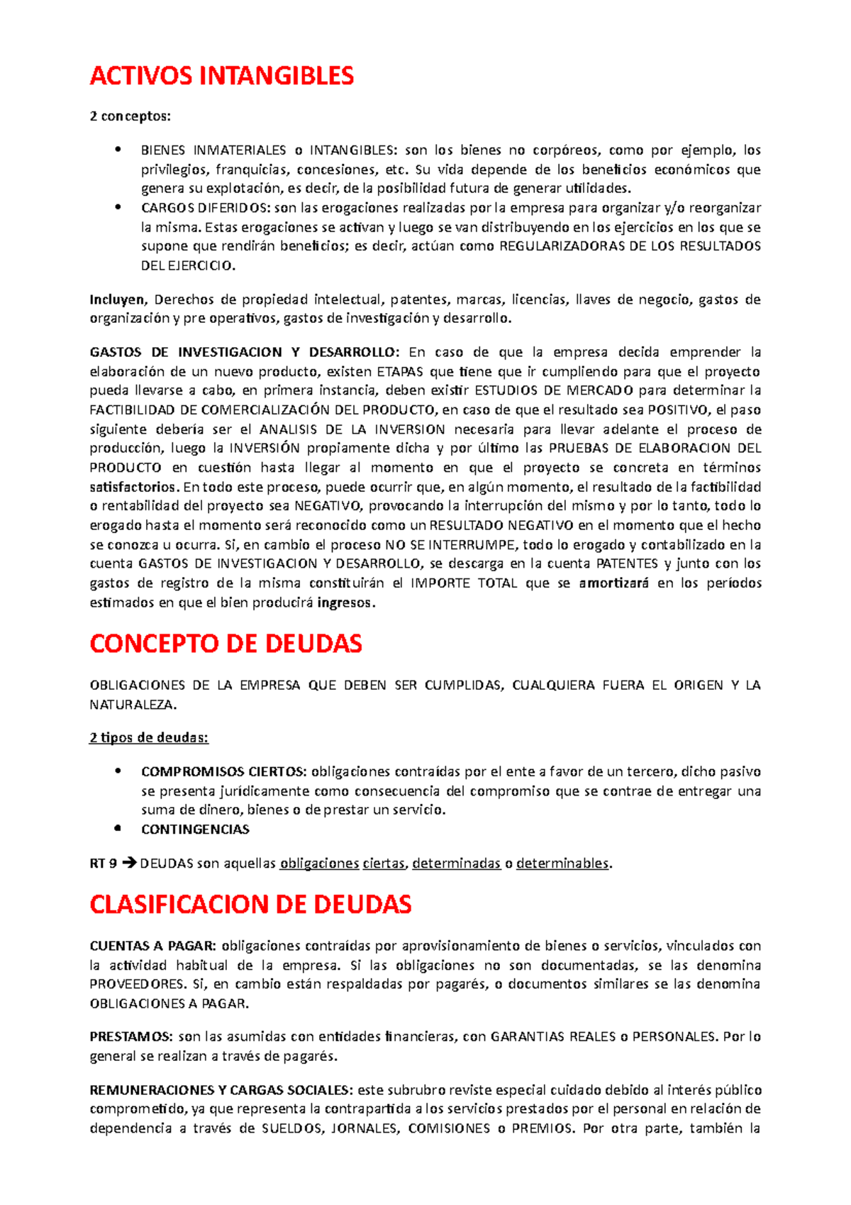 Resumen Segundo Parcial Contabilidad Financiera - ACTIVOS INTANGIBLES 2 conceptos: BIENES - Studocu