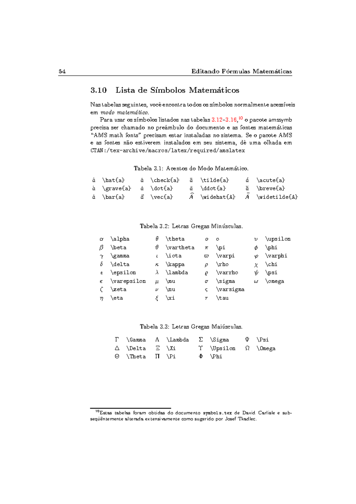 Simbolos-matematicos - 54 Editando F ́ormulas Matem ́aticas 3 Lista de ...