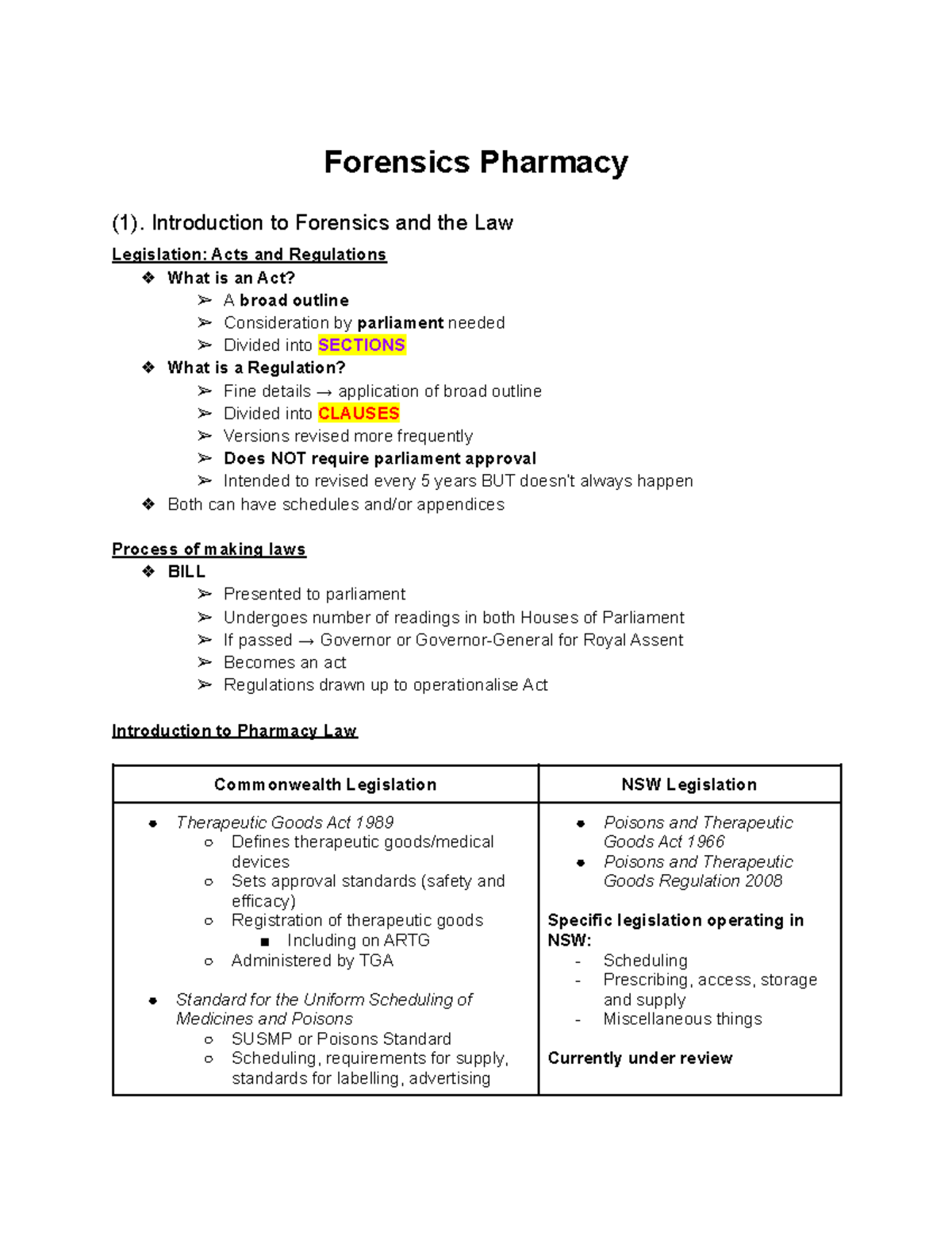 📝 Forensics Notes - Forensics Pharmacy (1). Introduction to Forensics ...