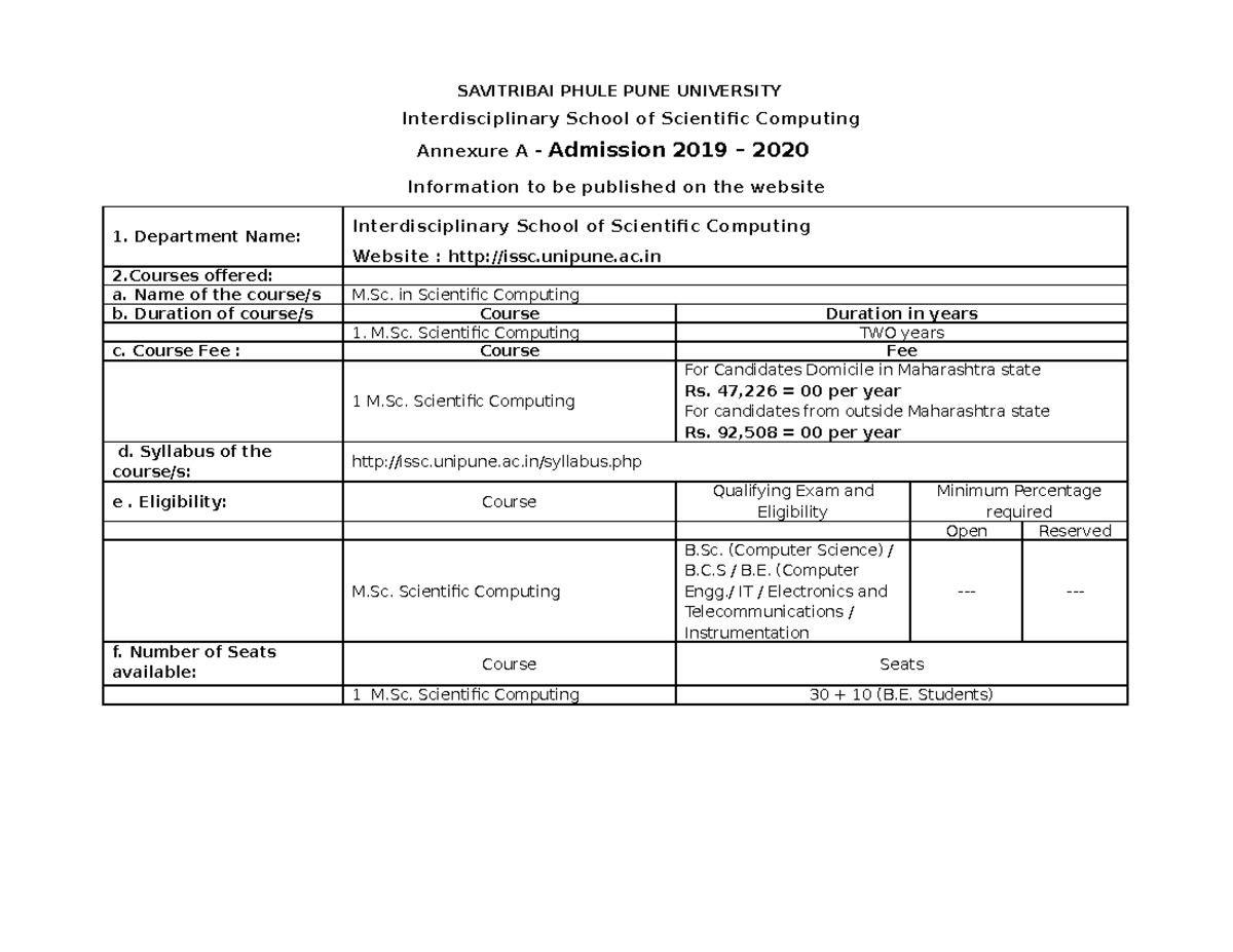 ISSAC Notes for future - SAVITRIBAI PHULE PUNE UNIVERSITY ...