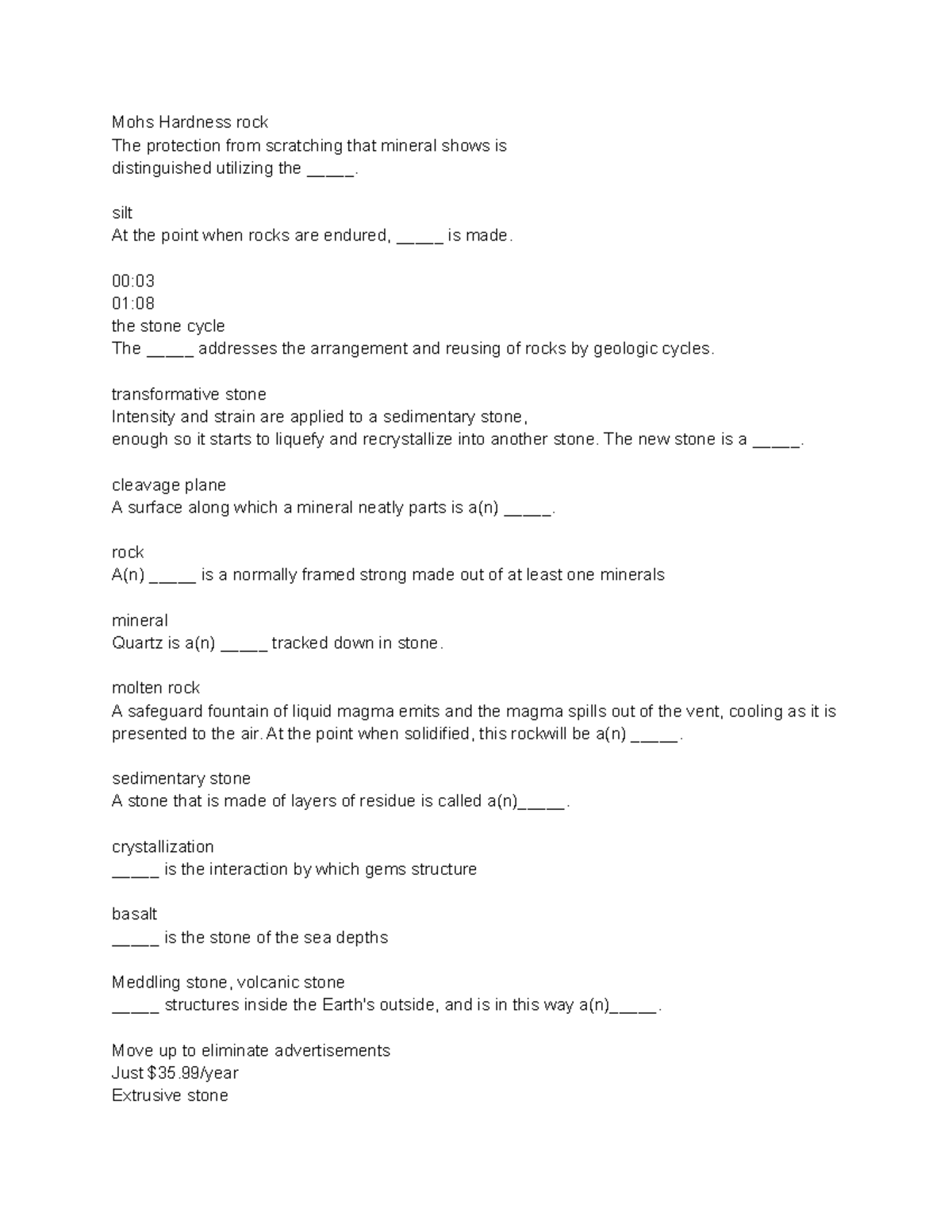 Geology concepts pressure, temperature, rock transformation - Mohs ...