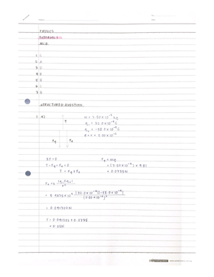 Document 2 - tuto phy098 - PHY 2022/ SERWAY VUILLE,COLLEGE PHYSICS,11TH EDITION 1 PHY098 Sem II ...