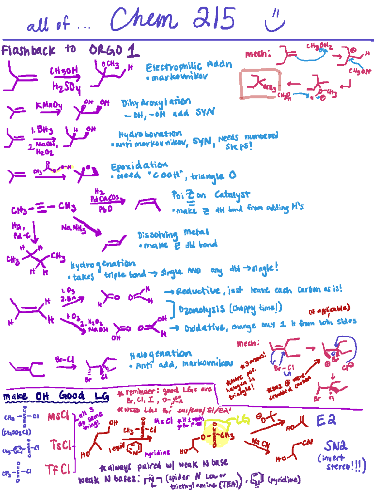 ORGO2 final study guide - all of Chem 2 11 lashback to ORGO 1 mech t e ...