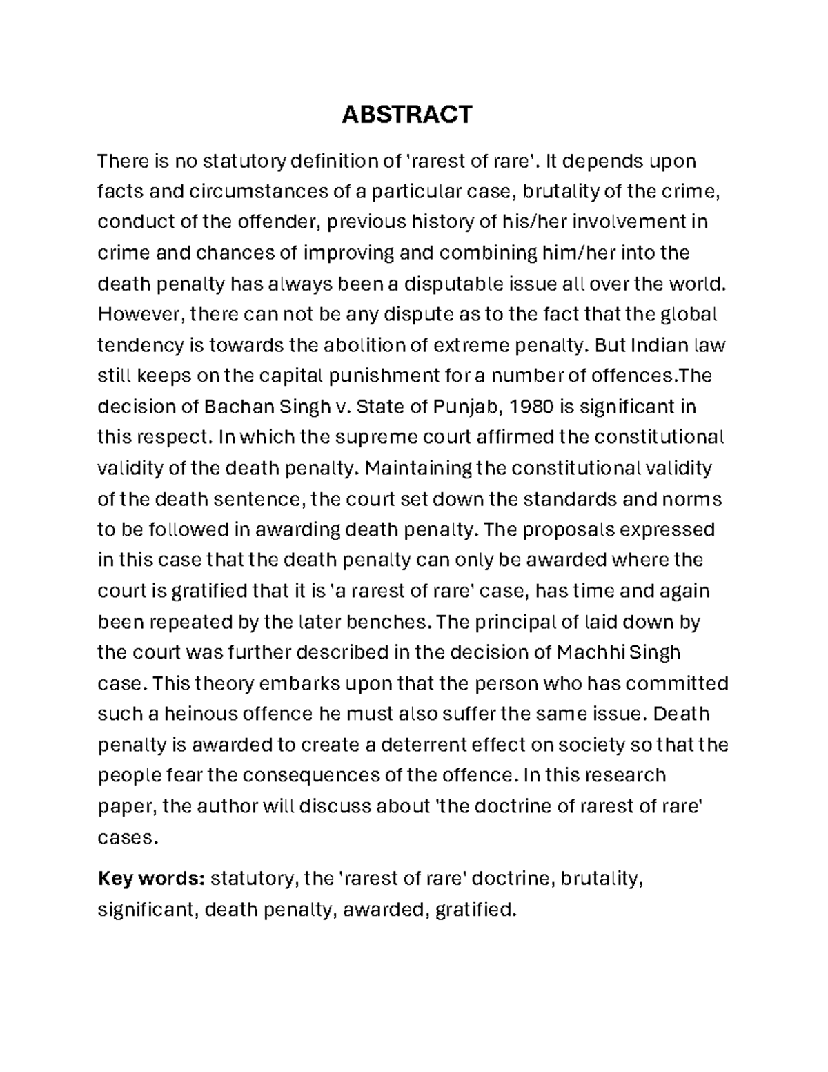 Kamalpreet KAUR , 72314078 - ABSTRACT There is no statutory definition ...