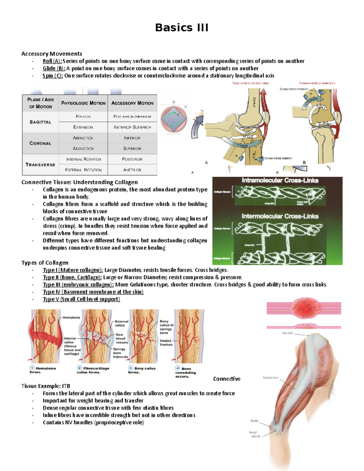 0. Basics III - Accessory Movements contact with corresponding series ...