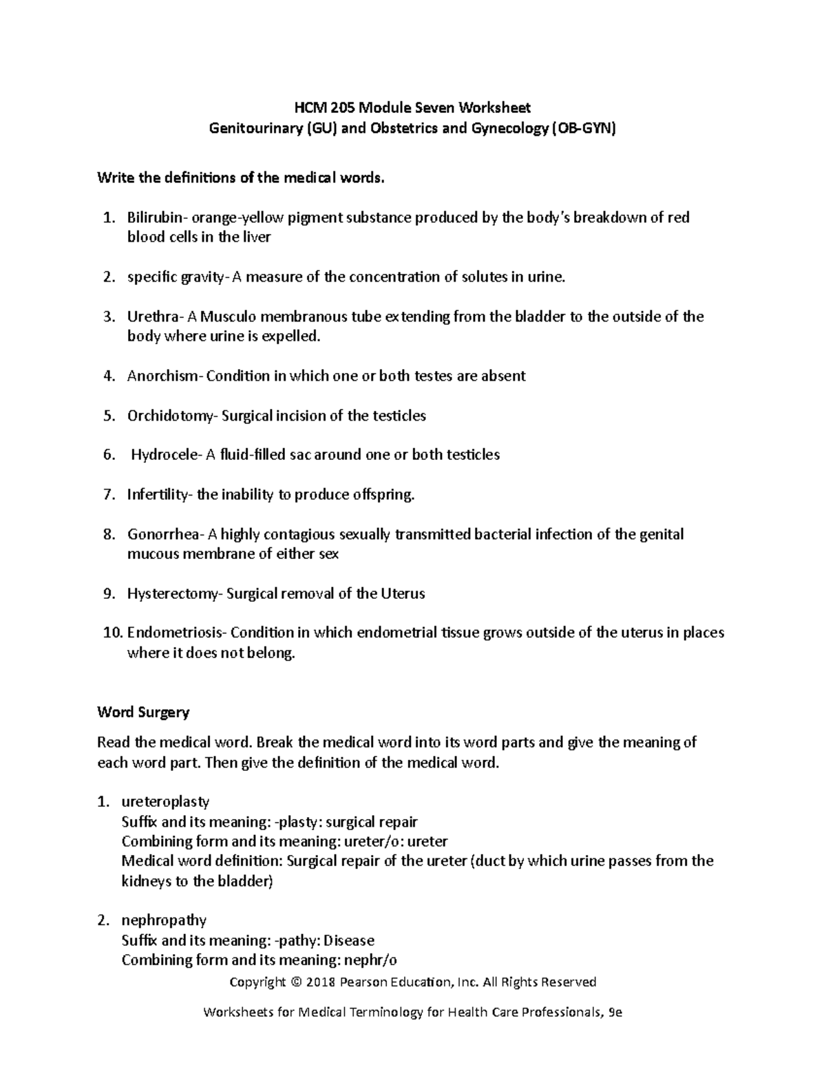 HCM 205 Module Seven Worksheet - HCM 205 Module Seven Worksheet ...