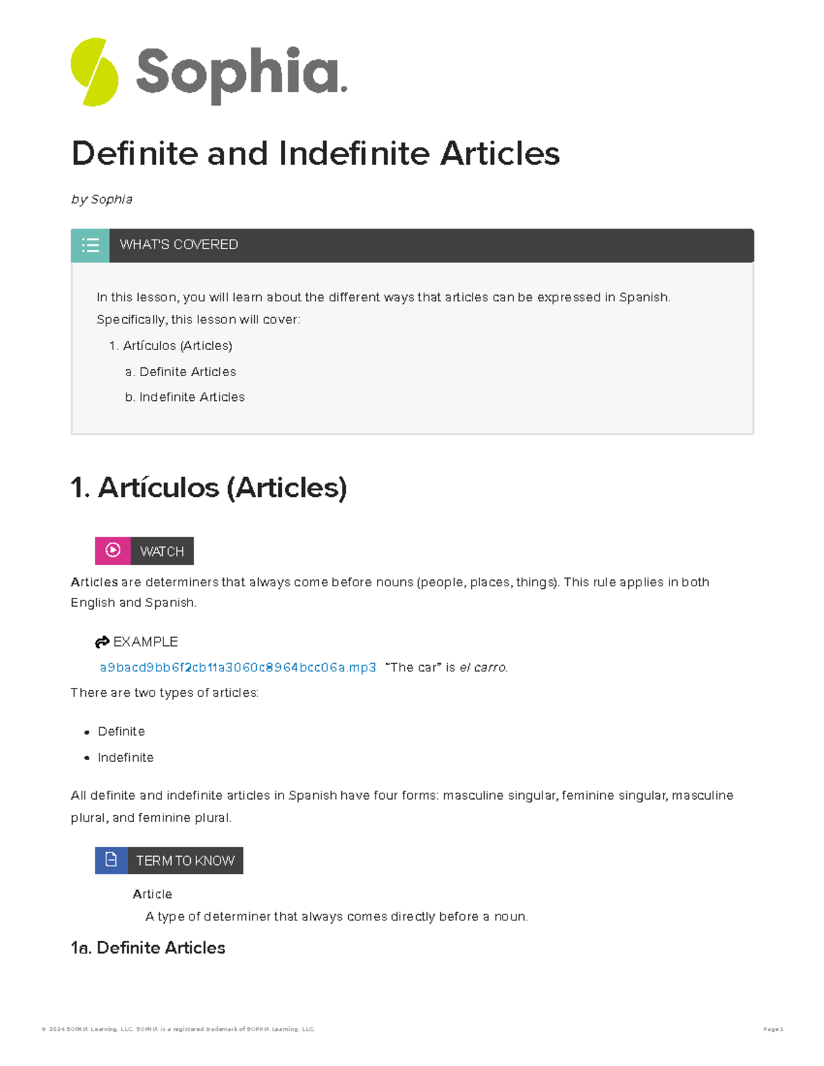 Definite and indefinite articles 3 - Definite and Indefinite Articles ...