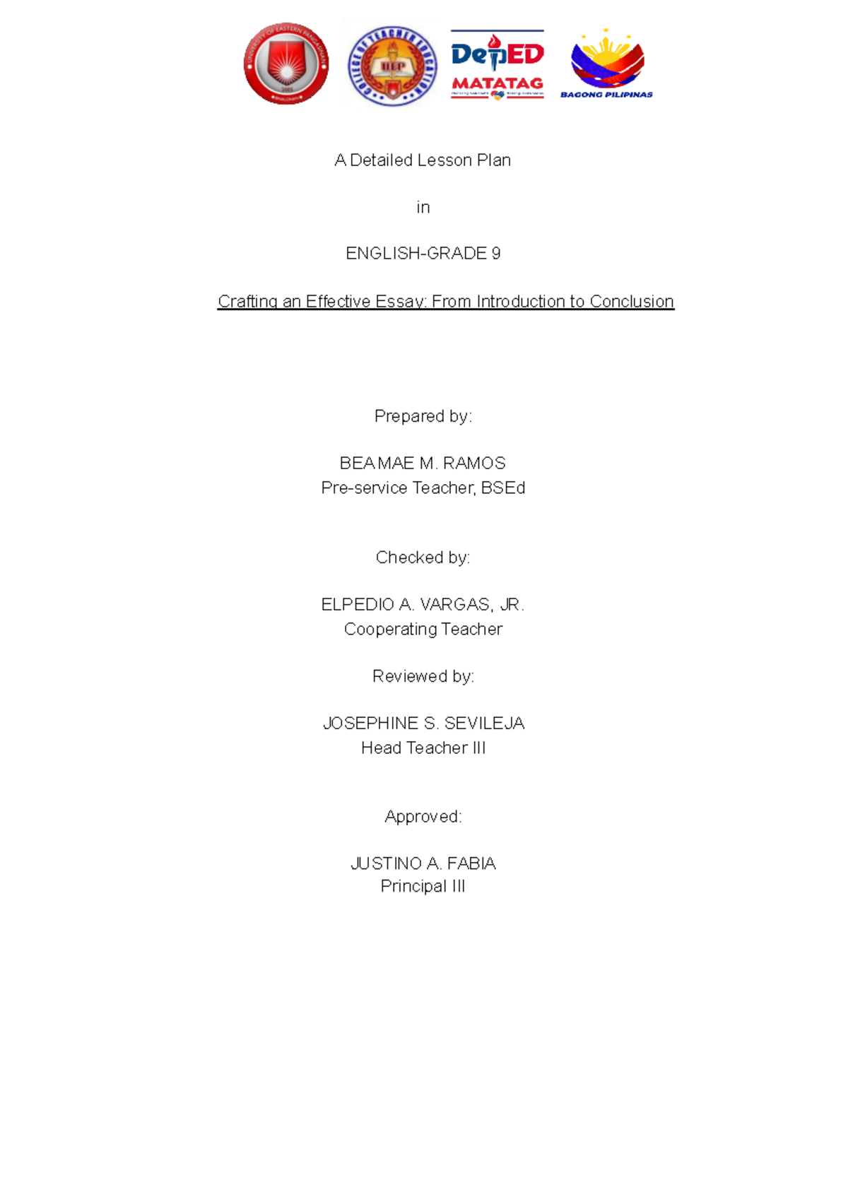 -Template- Detailed Lesson Plan Template for Final Demonstration ...