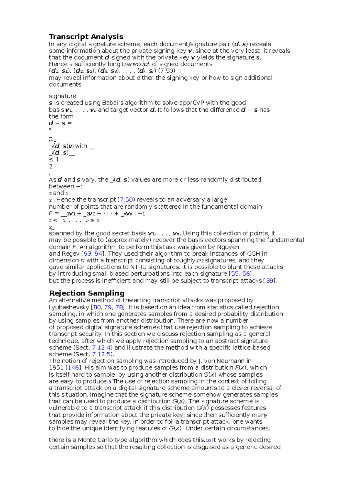 Transcript Analysis - Hence a sufficiently long transcript of signed ...