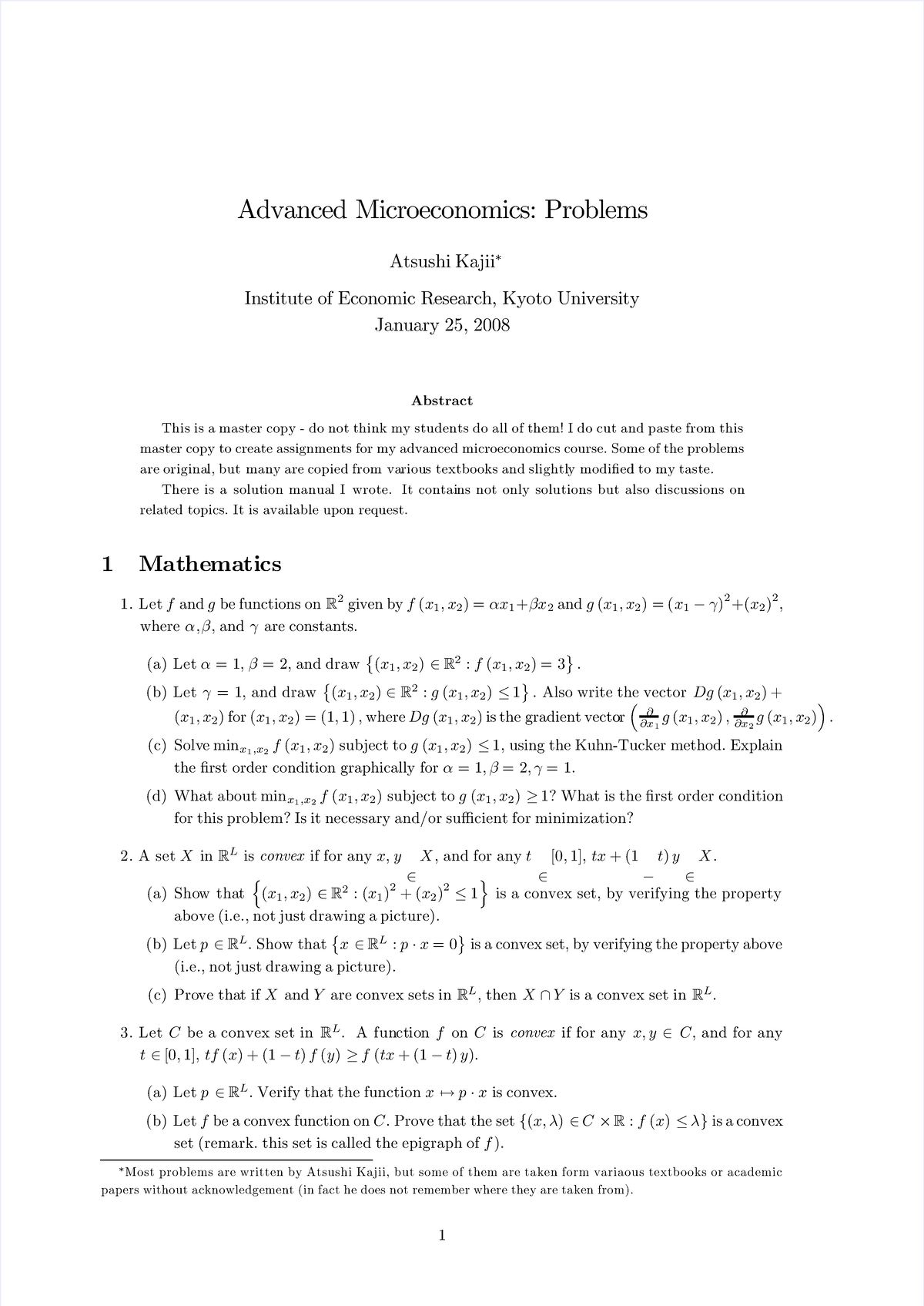 Pdf advanced microeconomics problems - Advanced Microeconomics ...
