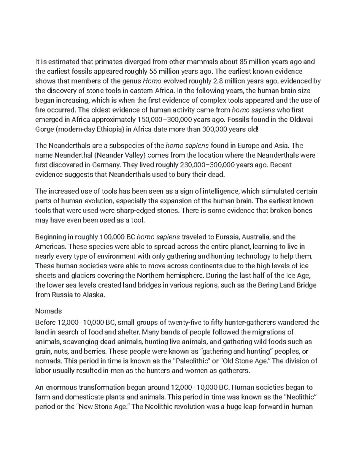 Rise of civ - Contains a description (very detailed) of the rise of ...