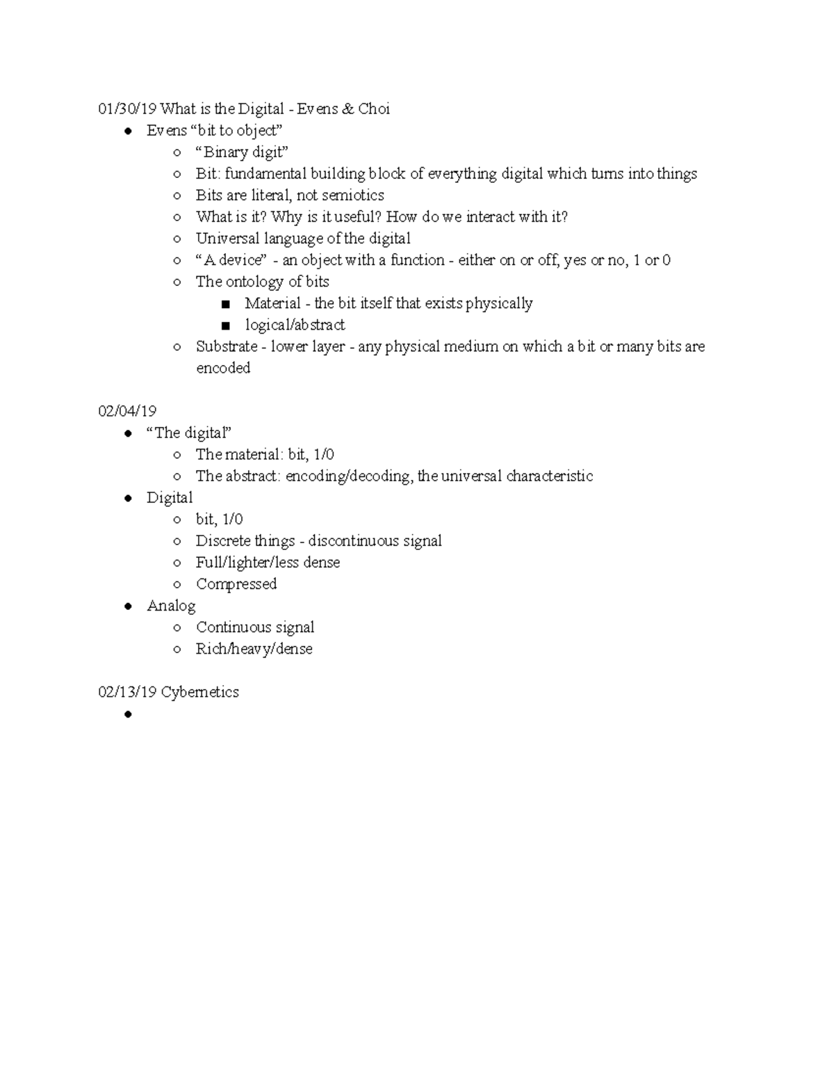 Intro To Digital Media Notes 01 30 19 What Is The Digital Evens