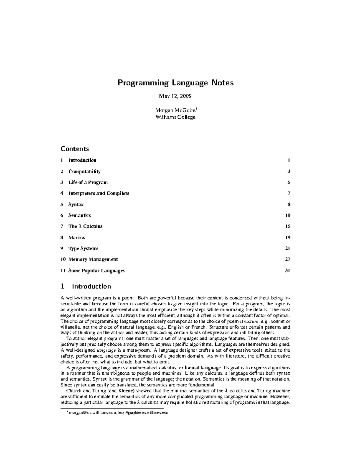 Programming Language Notes 2 33 Programming Language Notes May 12 0089