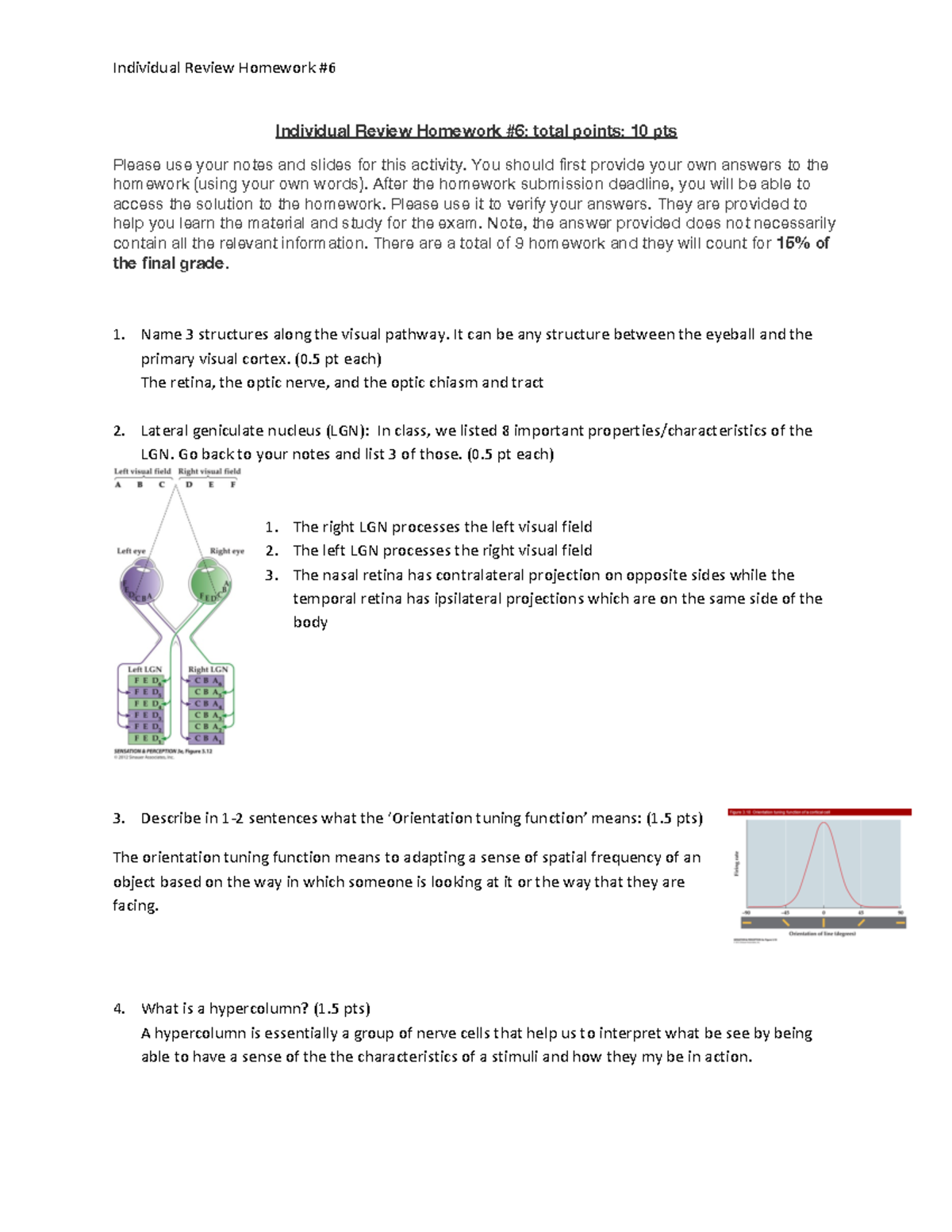 PSYC230 Individual Review Homework #6 for students - Individual Review ...
