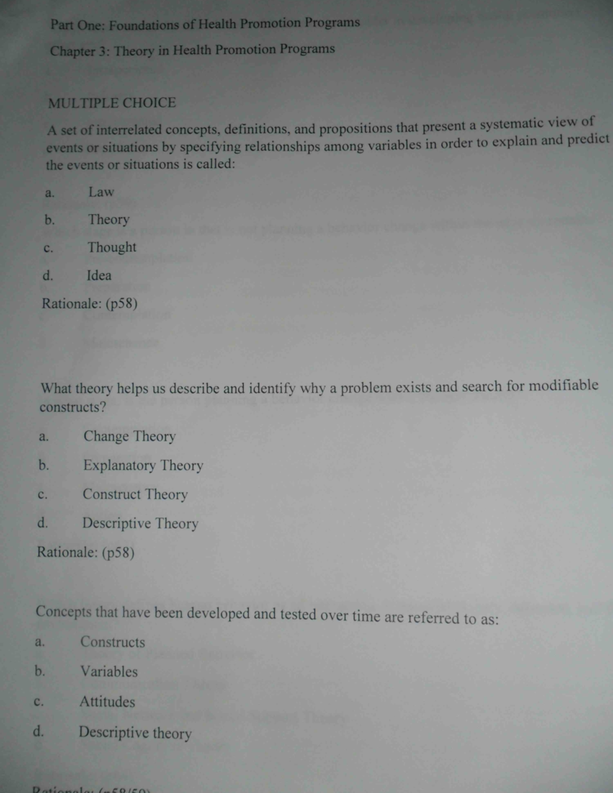 Chp3 Study Guide - dr. lee - PHC 6560 - Studocu