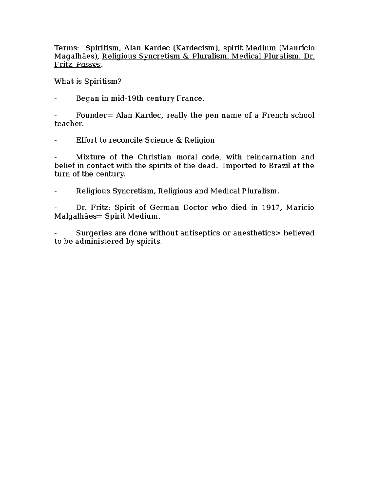 Outline- Dr. Fritz - Lecture notes from fall 2022 semester with ...