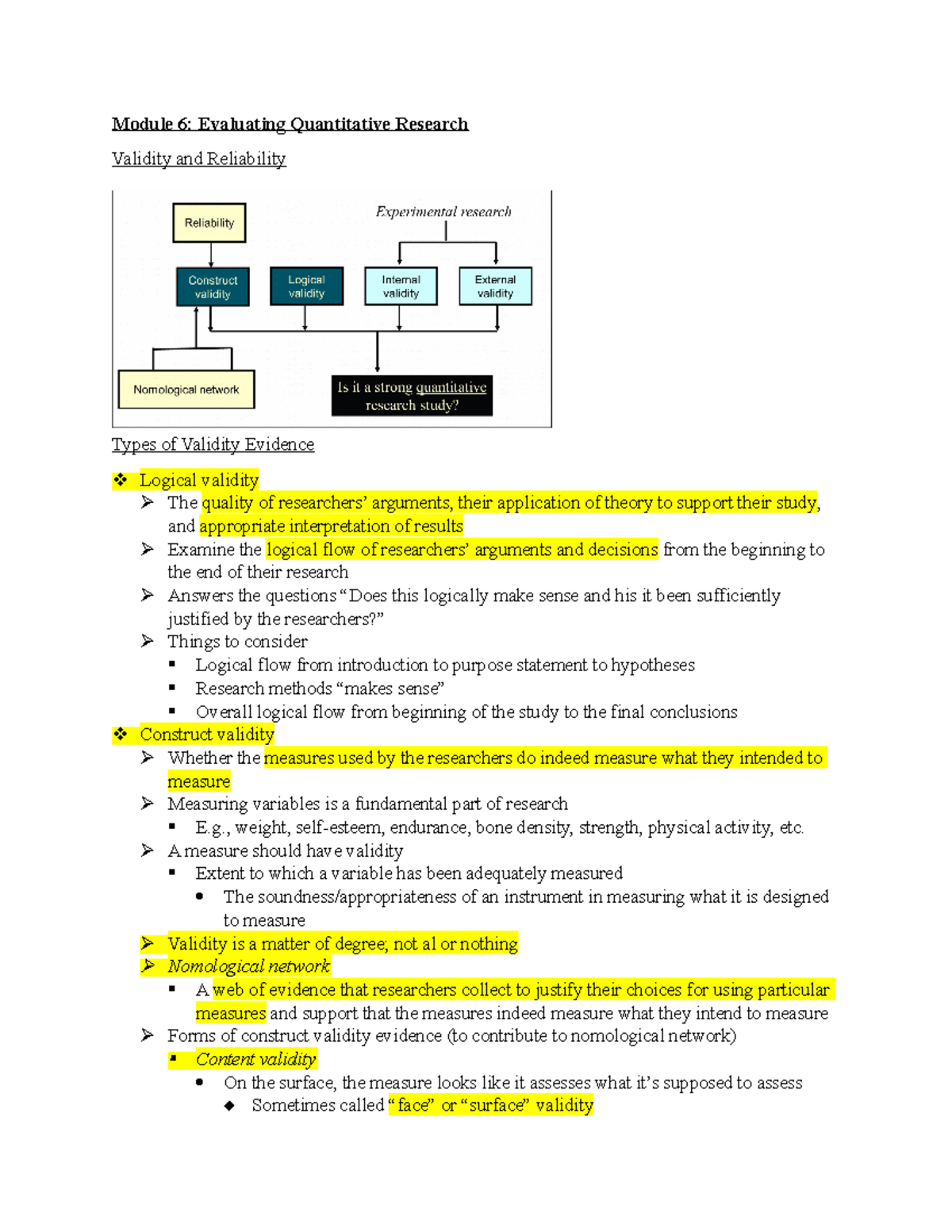 Module 6: Evaluating Quantitative Research - Module 6: Evaluating ...