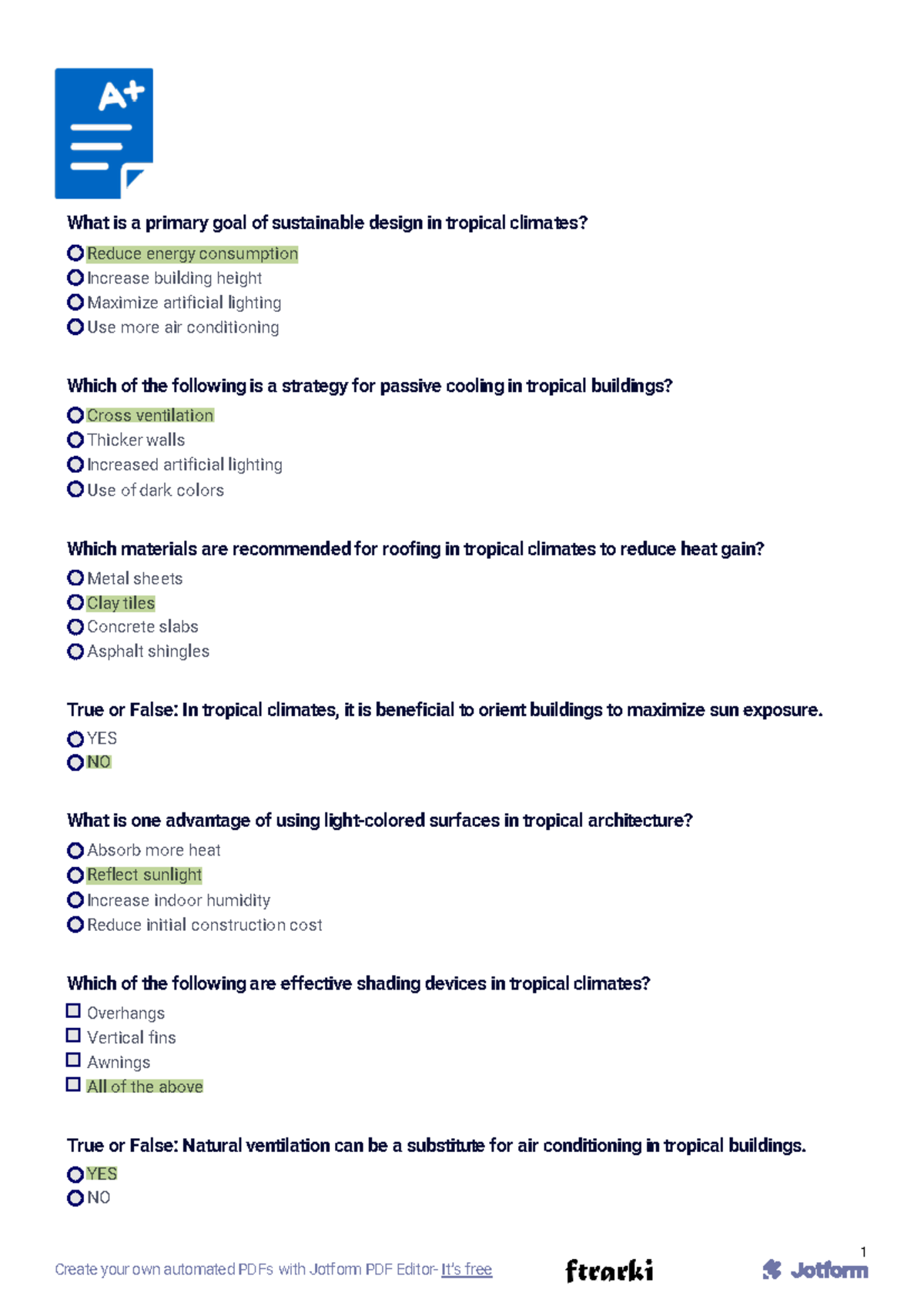 Sustainable Design Quiz - What is a primary goal of sustainable design ...