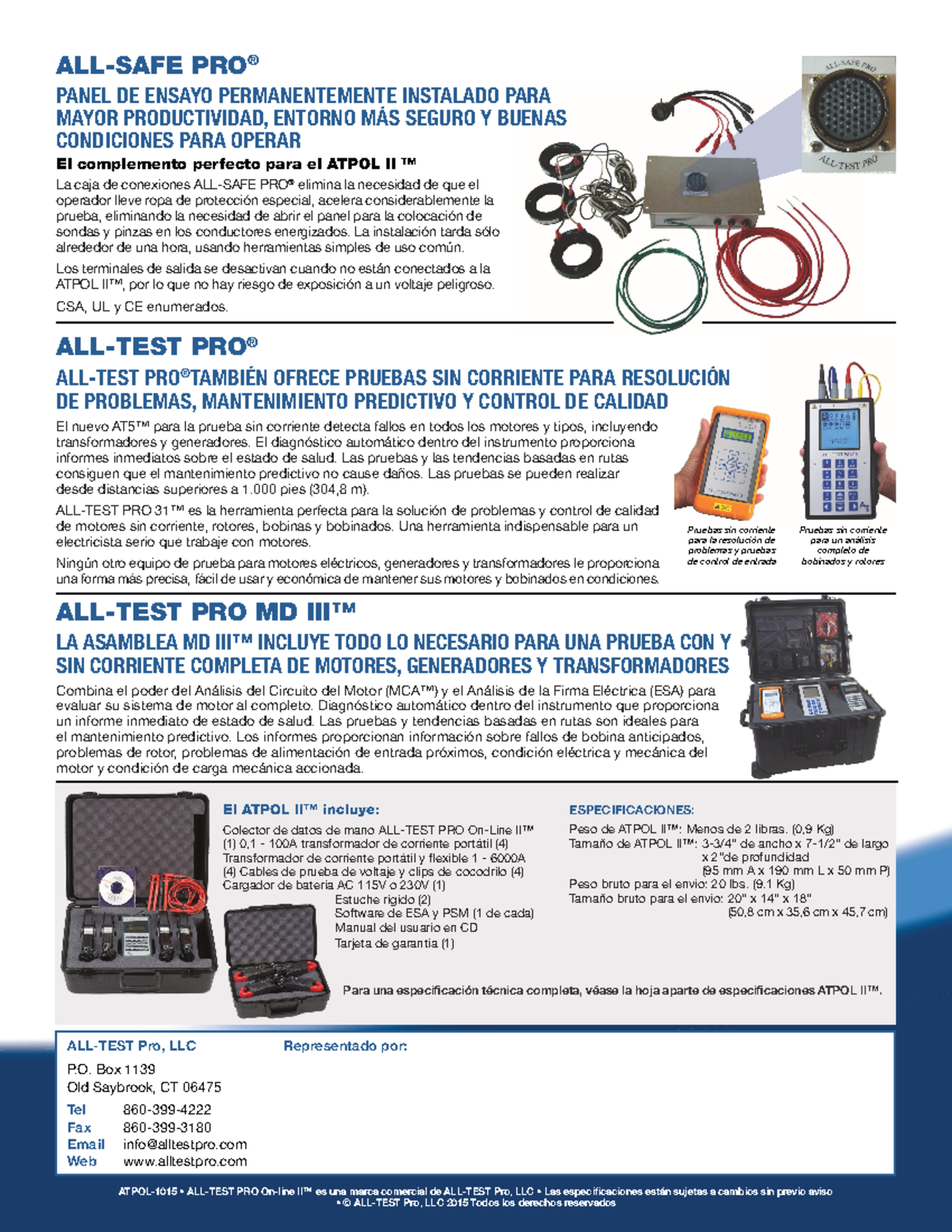 Atpol II Spanish Brochure LR - ALL-SAFE PRO® PANEL DE ENSAYO ...