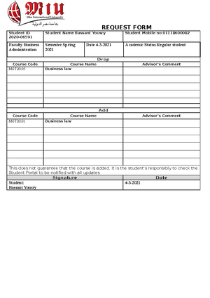 Lab Report 4 - ABO Blood typing - Manipal International University ...