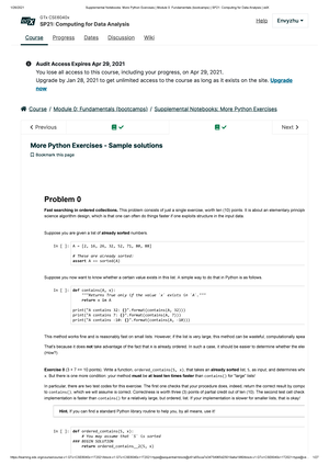 [Solved] List sampleslist contains integers read from input representing - INTRODUCTION TO ...