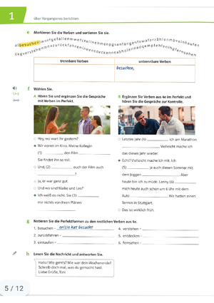 Studio d A1 Kurs- und Uebungsbuch Loesungen - studio d A Deutsch als ...
