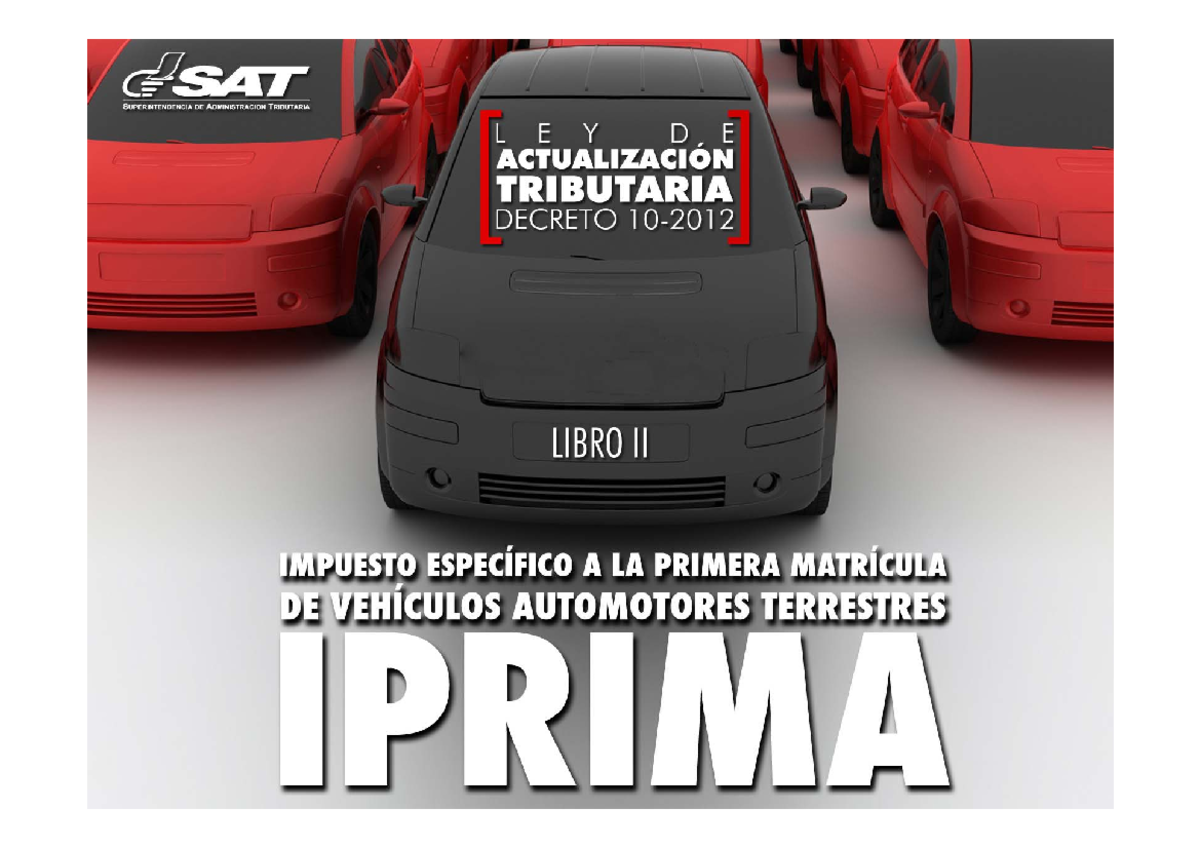 LEY IPRIMA GUATEMALA TASAS Y EXCEPCIONES - M AT ERI A DEL I M PU EST O ...