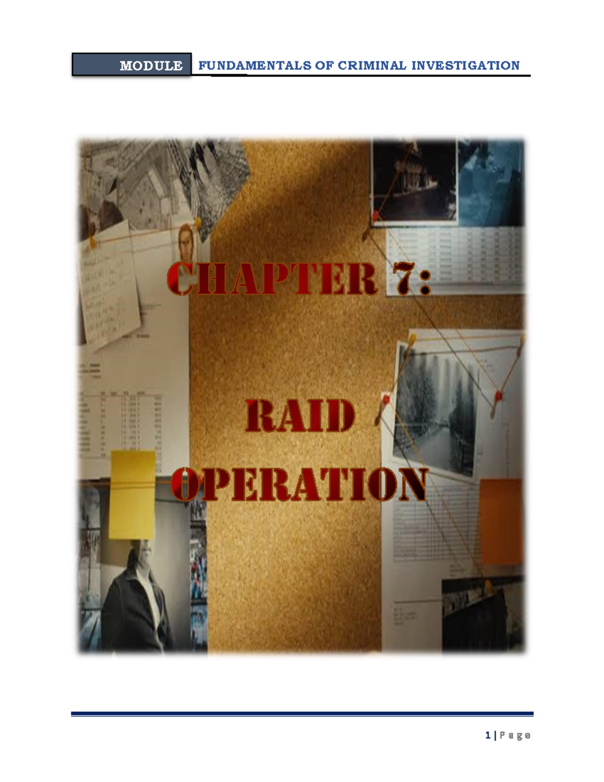 Chapter 7 - crime - Every member of a law enforcement organization must ...