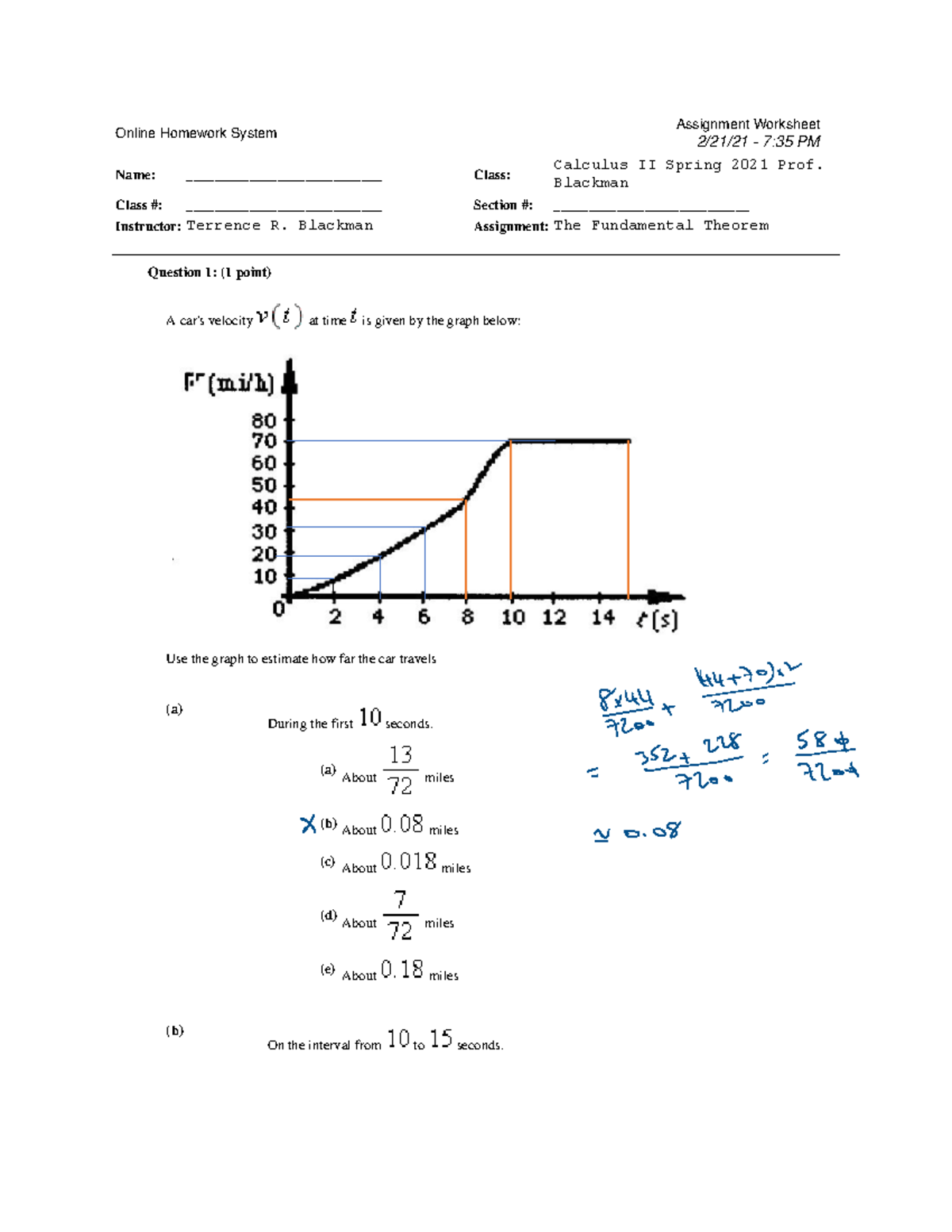 Assignment Worksheet Online Homework System - Studocu
