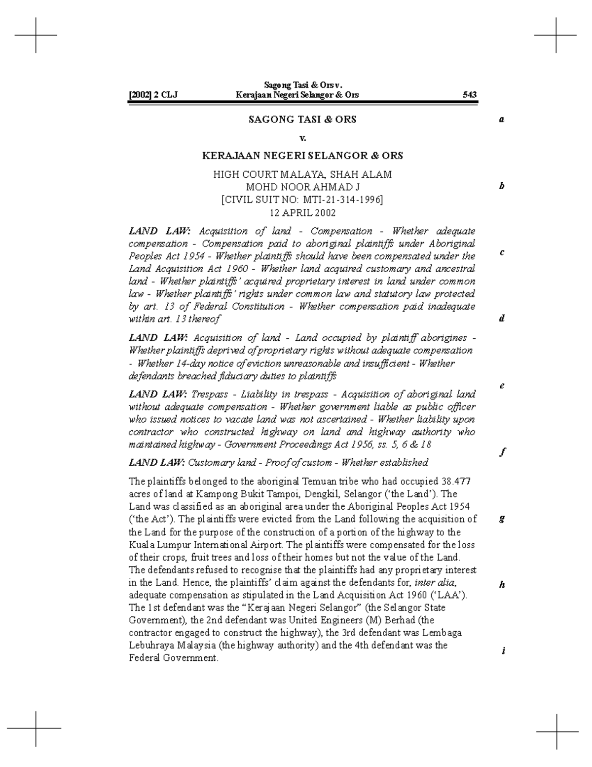 Sagong TASI CLJ - its a case from CLJ as a reference - Sagong Tasi ...