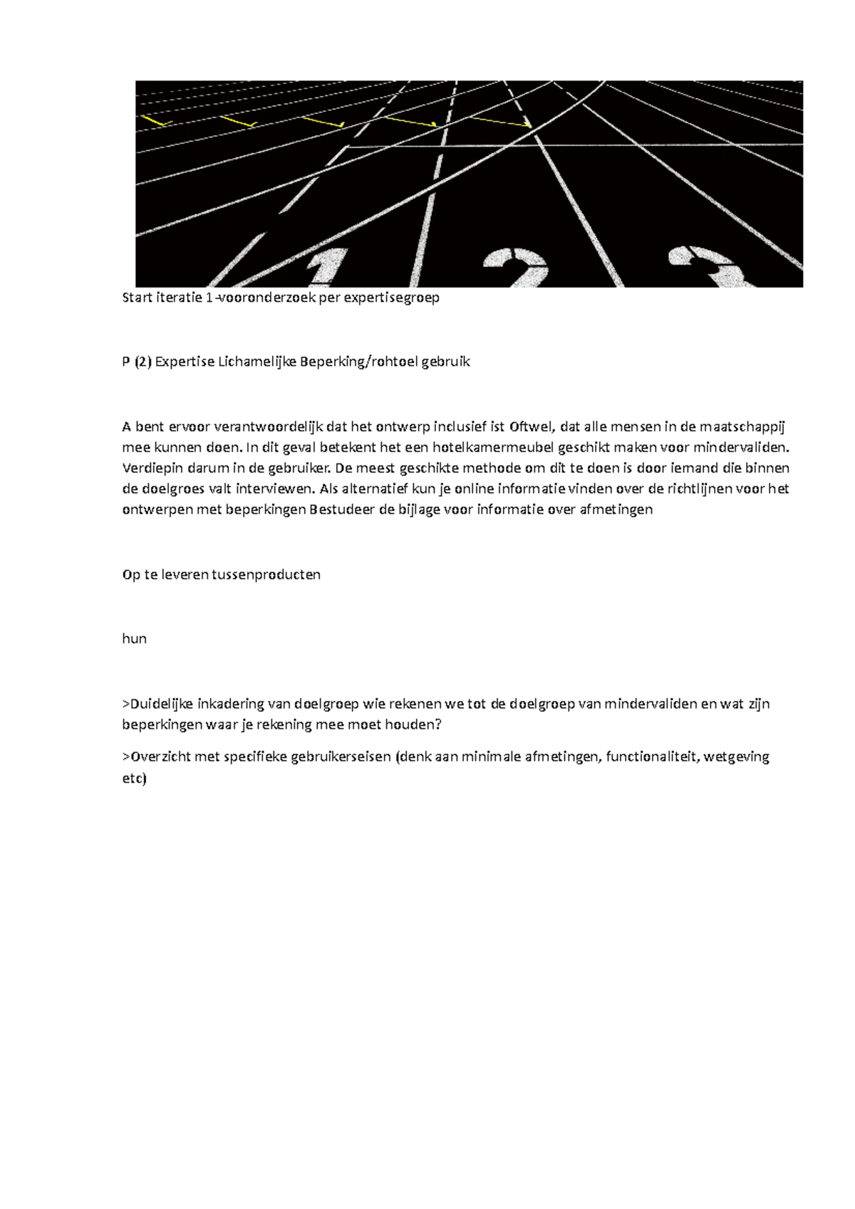OO - ???????????? - Start iteratie 1-vooronderzoek per expertisegroep P ...