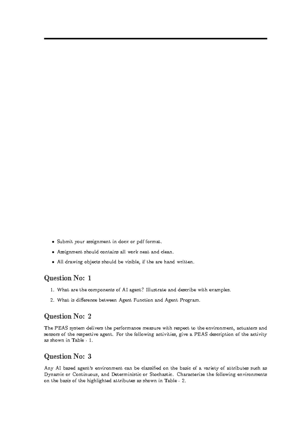 Assignemnt 001 sample - Fall Assignment 2023 - Submit your assignment in docx or pdf format ...